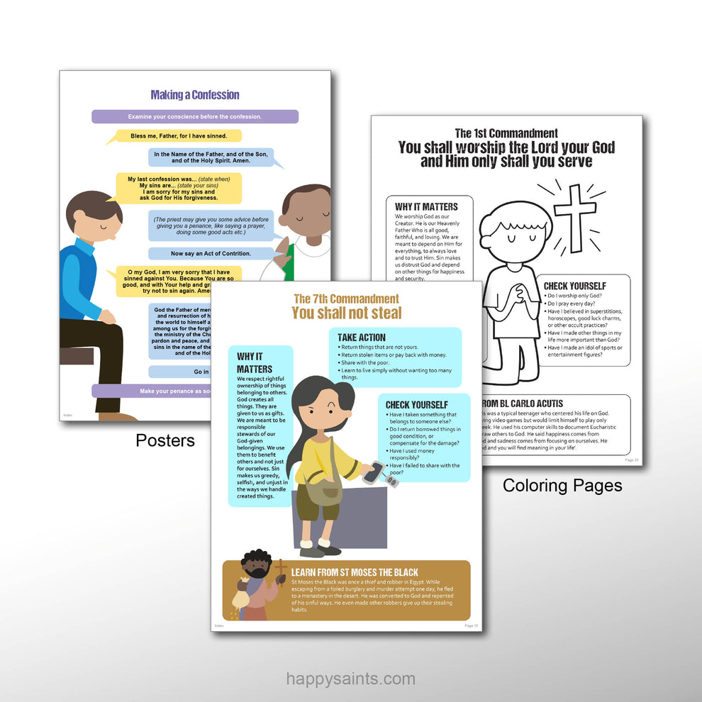 Confession & Ten Commandments – Happy Saints