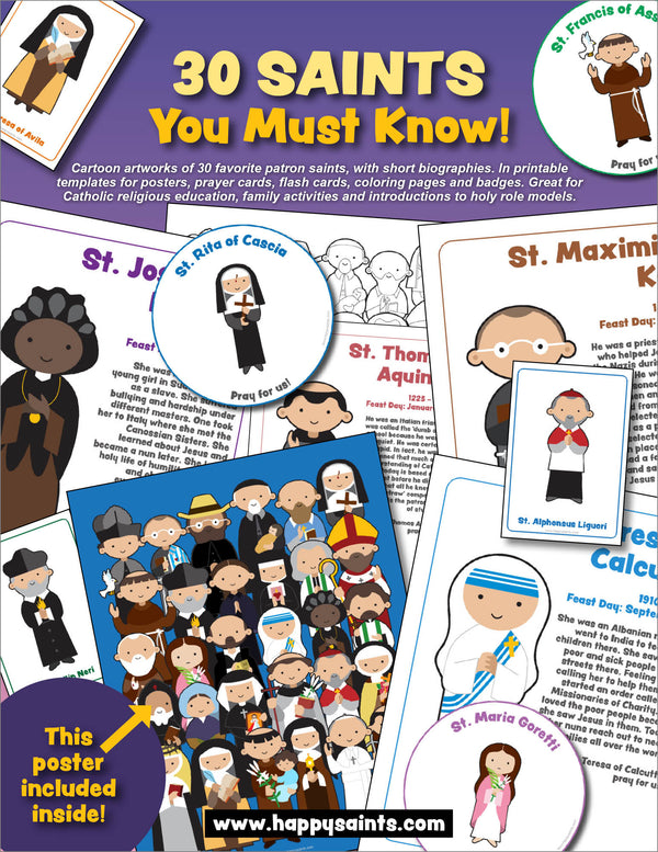 30 Saints You Must Know! – Happy Saints