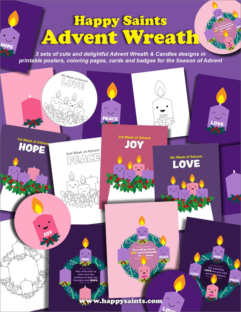 Catholic kids books, activities, crafts, coloring pages | Happy Saints