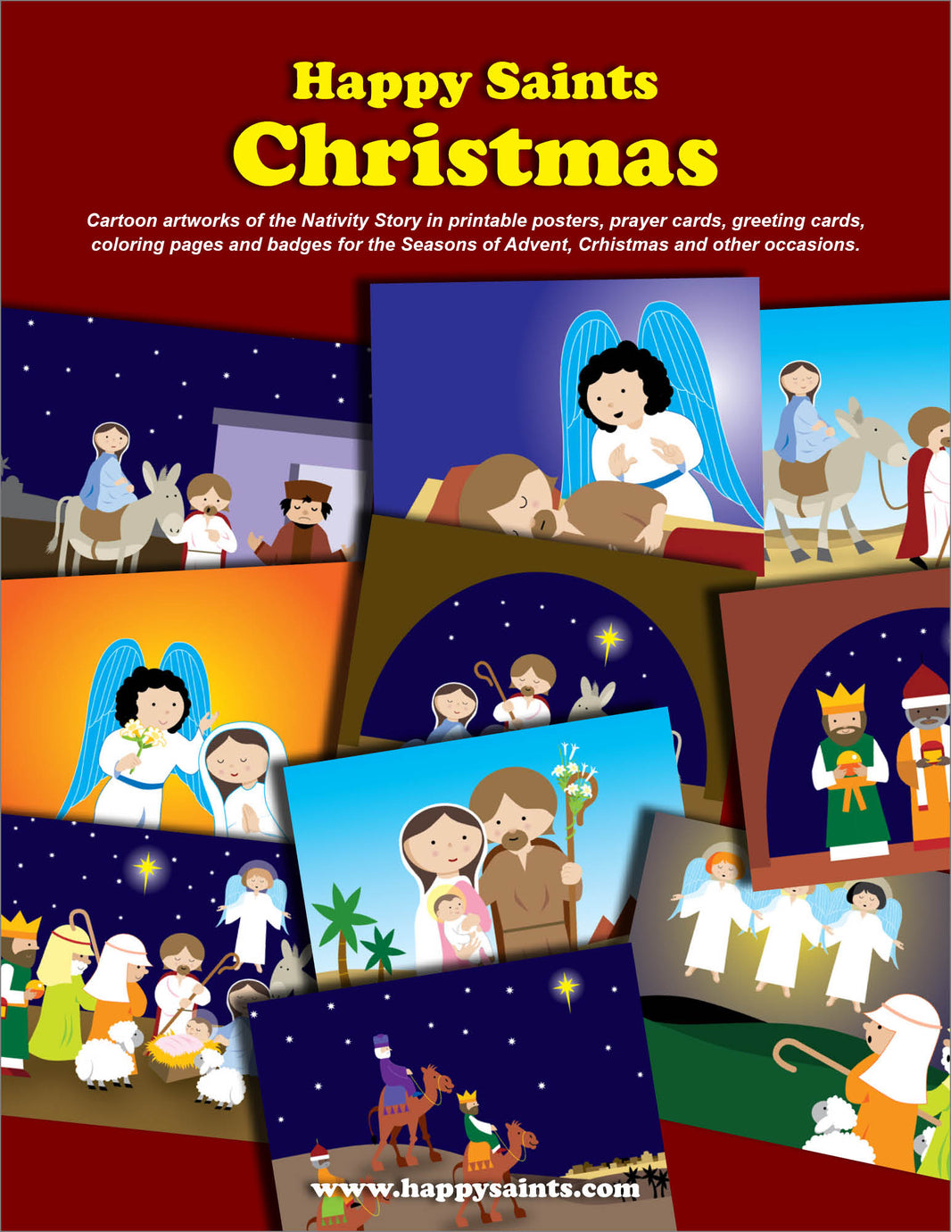 Catholic kids books, activities, crafts, coloring pages | Happy Saints