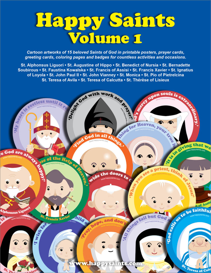 Catholic kids books, activities, crafts, coloring pages | Happy Saints
