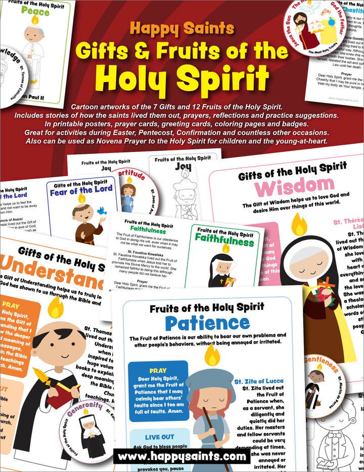 Catholic kids books, activities, crafts, coloring pages | Happy Saints
