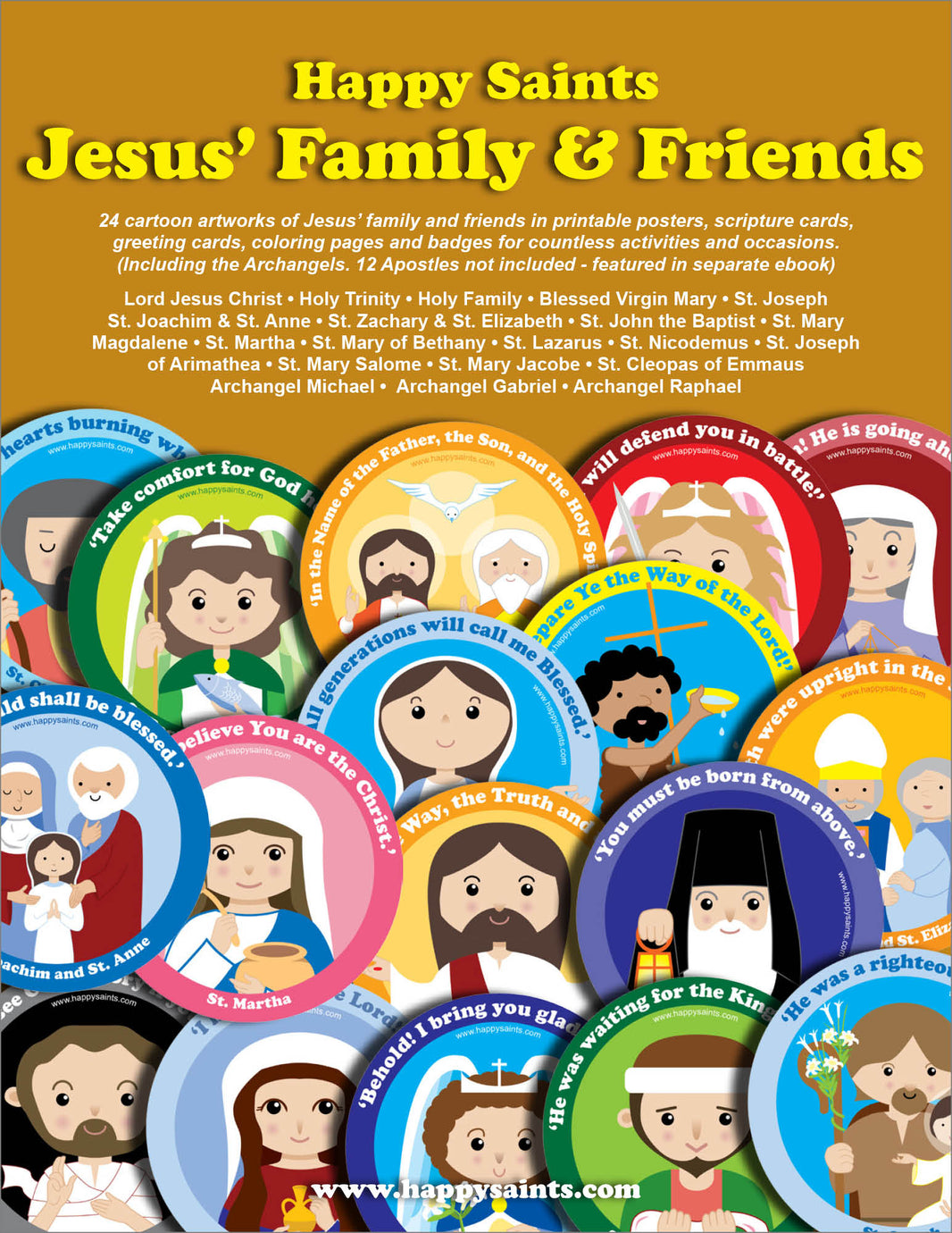 Catholic kids books, activities, crafts, coloring pages | Happy Saints
