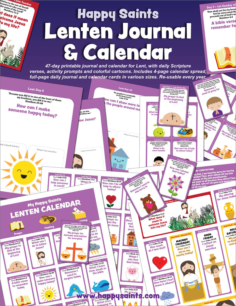 Catholic kids books, activities, crafts, coloring pages | Happy Saints